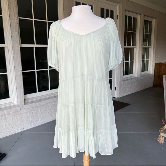 Rebecca Taylor | Dresses | Nwt Rebecca Taylor Puff Sleeve Tiered Dress ...